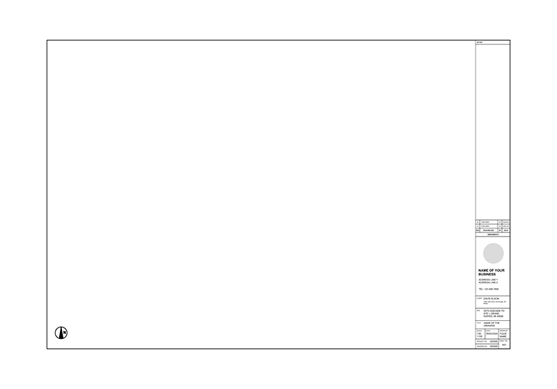 ARCH D Title Block Template - Free CAD template downloads!